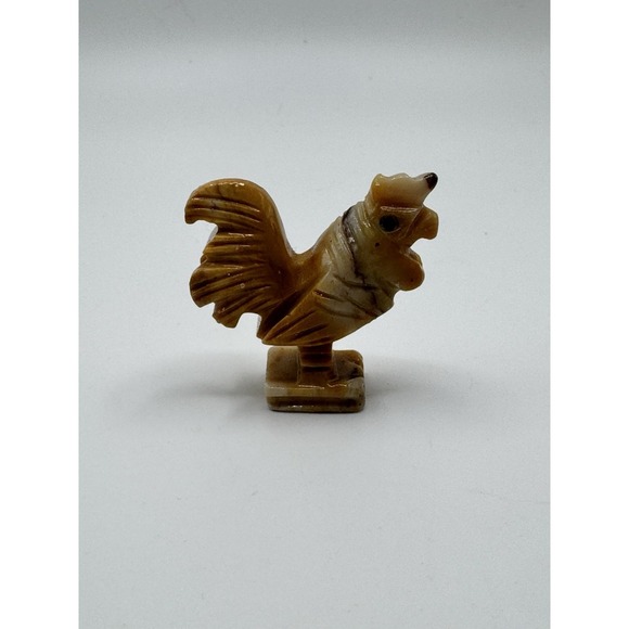 Bird | Vintage 114 Hand Carved Soapstone Stone Rooster Figurine Totem ...